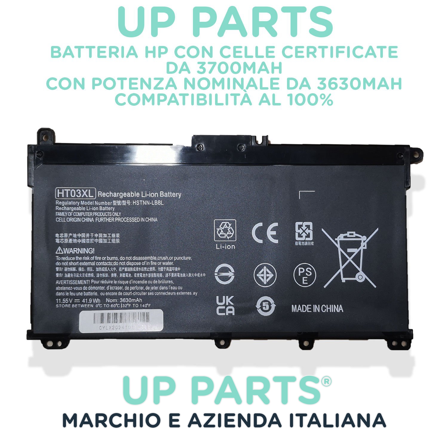 Batteria HP HT03XL Alta Capacit 3700mAh (3630mAh) 14-ck0073tu ...